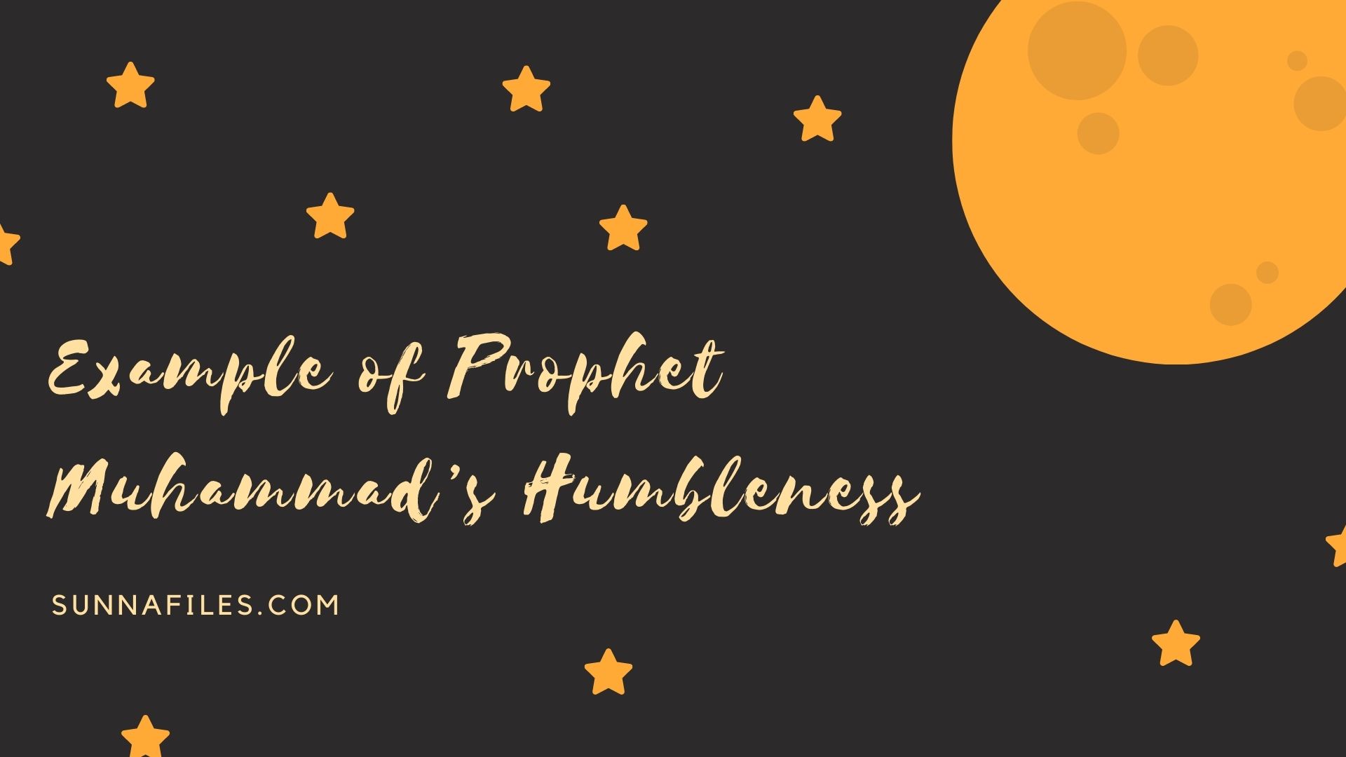 Example of Prophet Muhammad’s Humbleness | Sunna Files Website